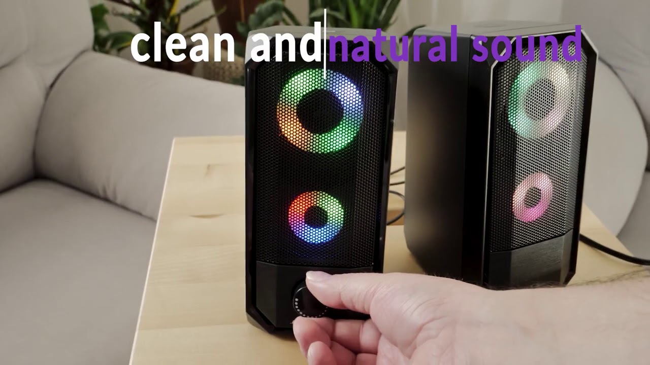 Audiocore AC845 Bluetooth 5.0 Computer Speakers, 3.5mm Mini Jack, AUX ...