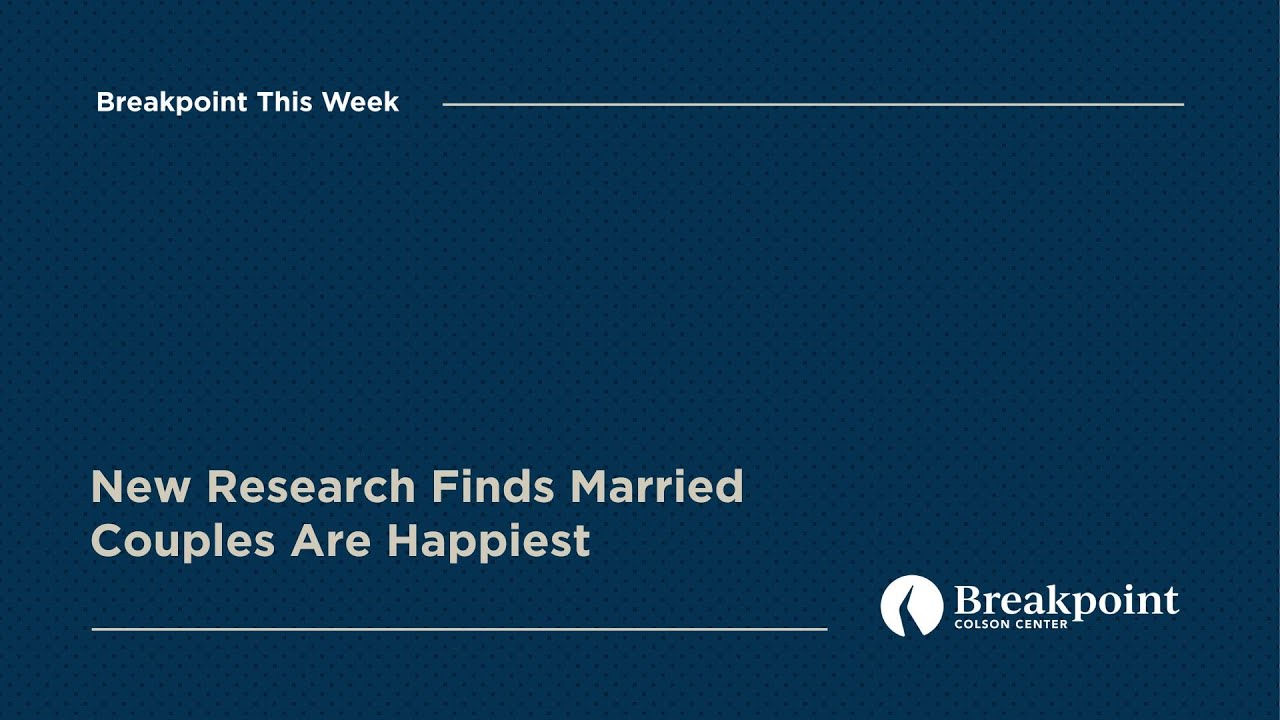 New Research Finds Married Couples Are Happiest - YouTube