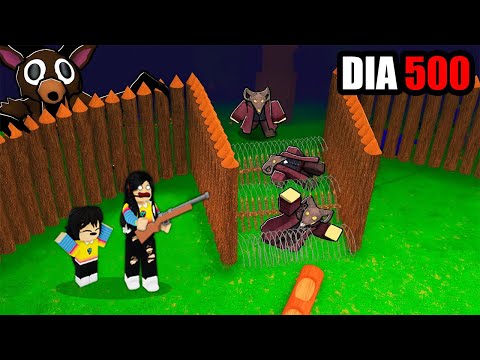 CONSTRUIMOS UN MEGA BUNKER PARA SOBREVIVIR 500 NOCHES EN EL BOSQUE | paolazgames