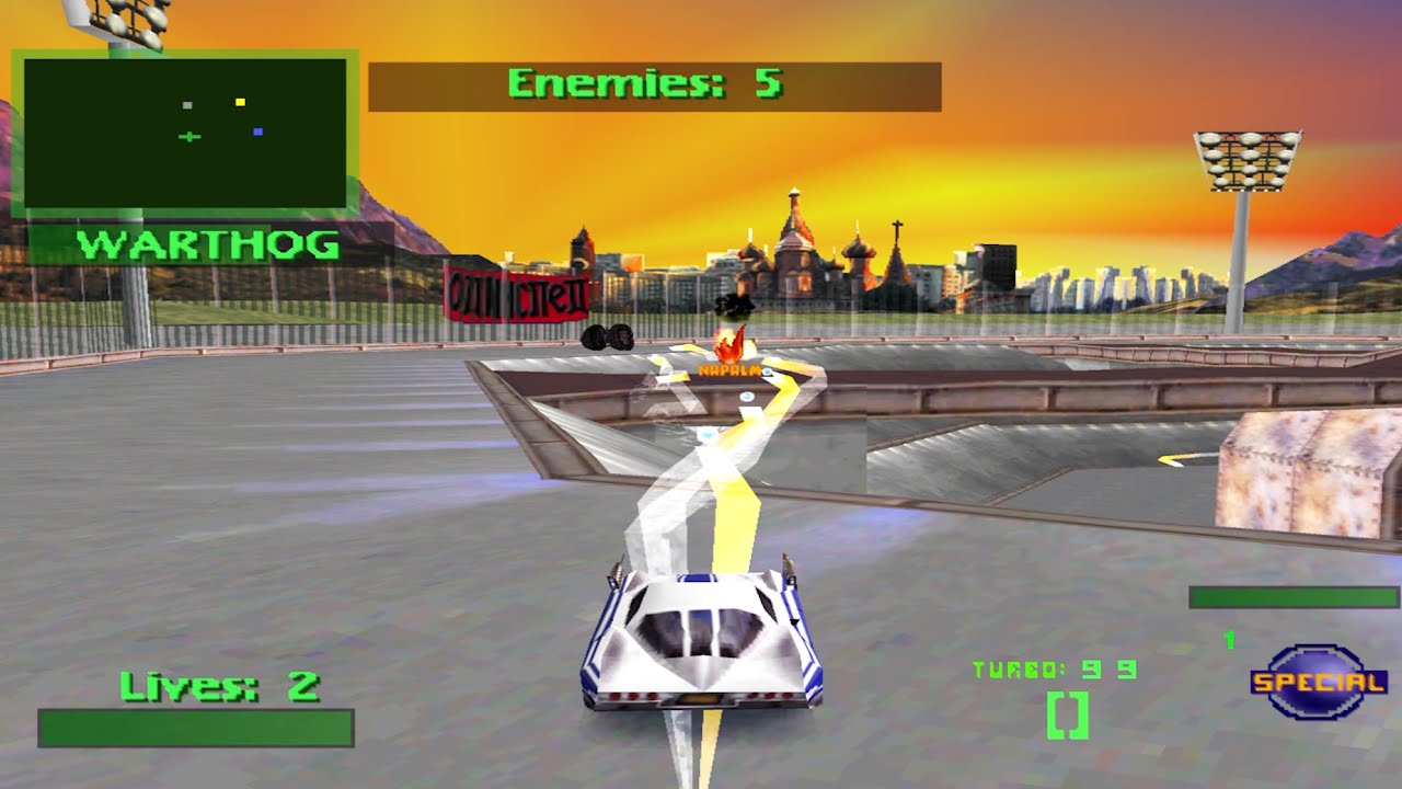 Twisted Metal 2 - Spectre RAPID FIRE Playthrough - YouTube