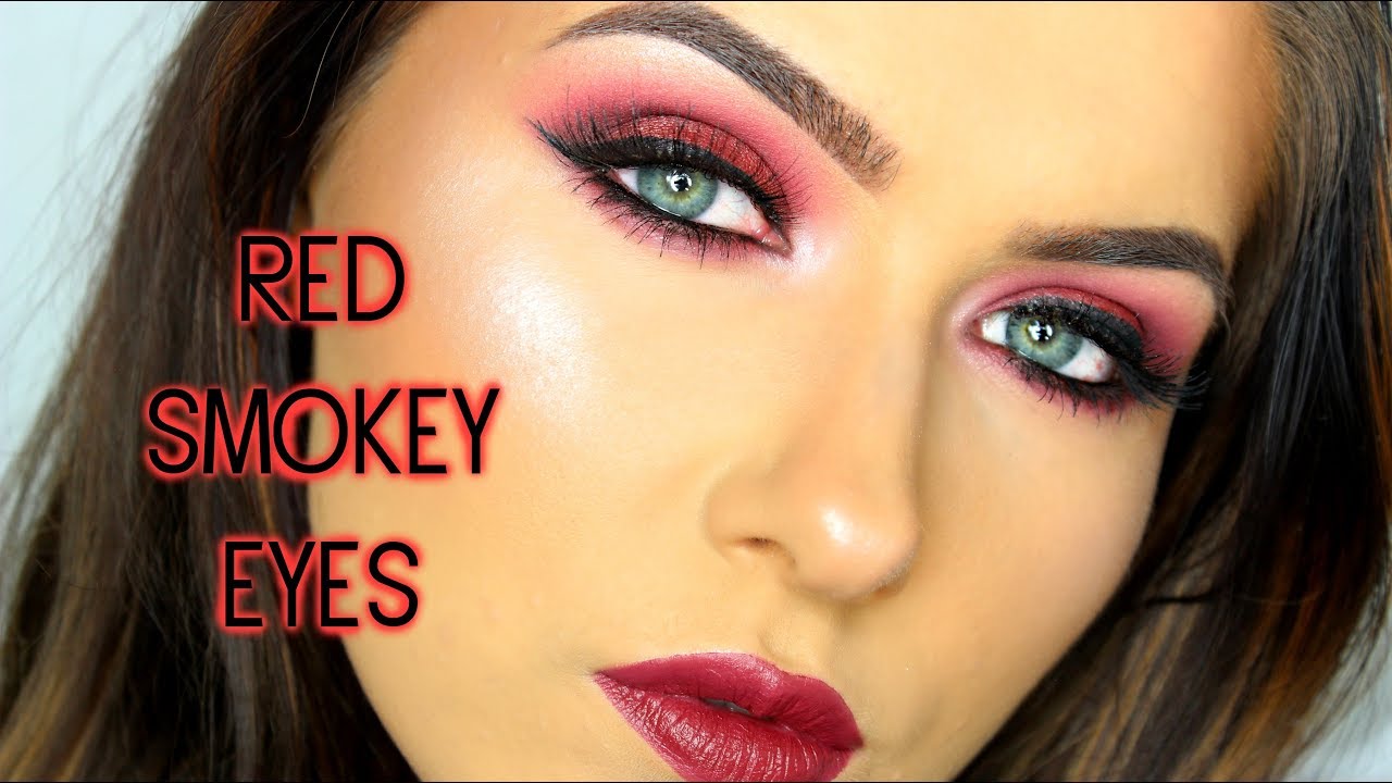 RECREATING MY OWN TUTORIAL 2 YEARS ON! ♥️ Intense Red Smokey Eyes ...