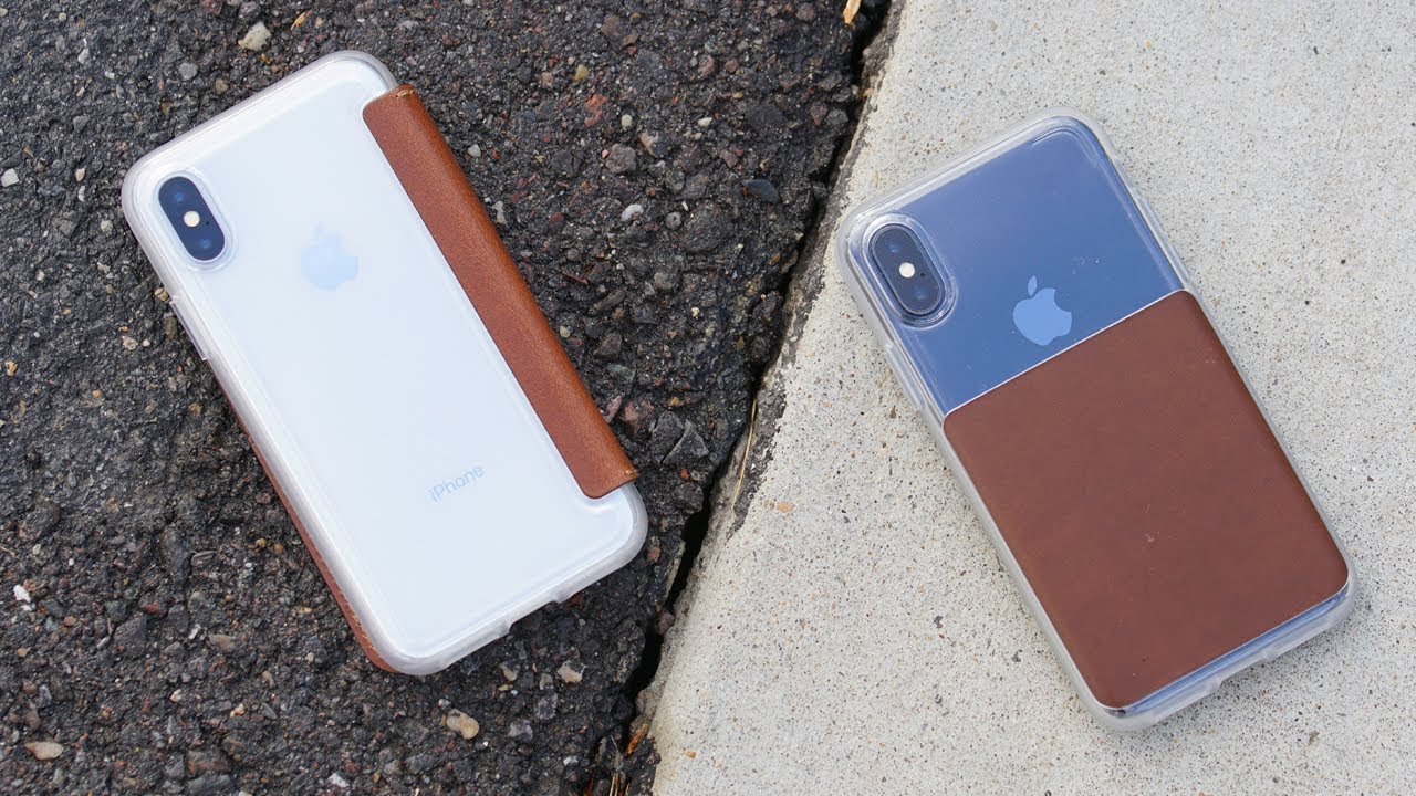iPhone X: 5 Awesome Leather Cases! - YouTube
