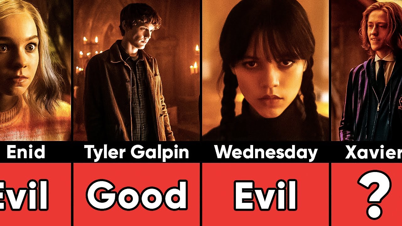Comparison: Wednesday Good or Evil Characters - YouTube