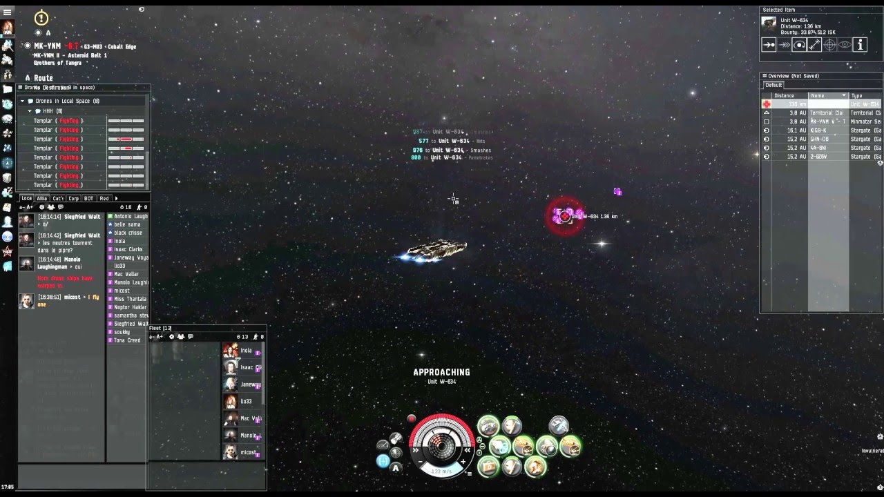 EVE Online Drone Officer : Unit W-634 - YouTube