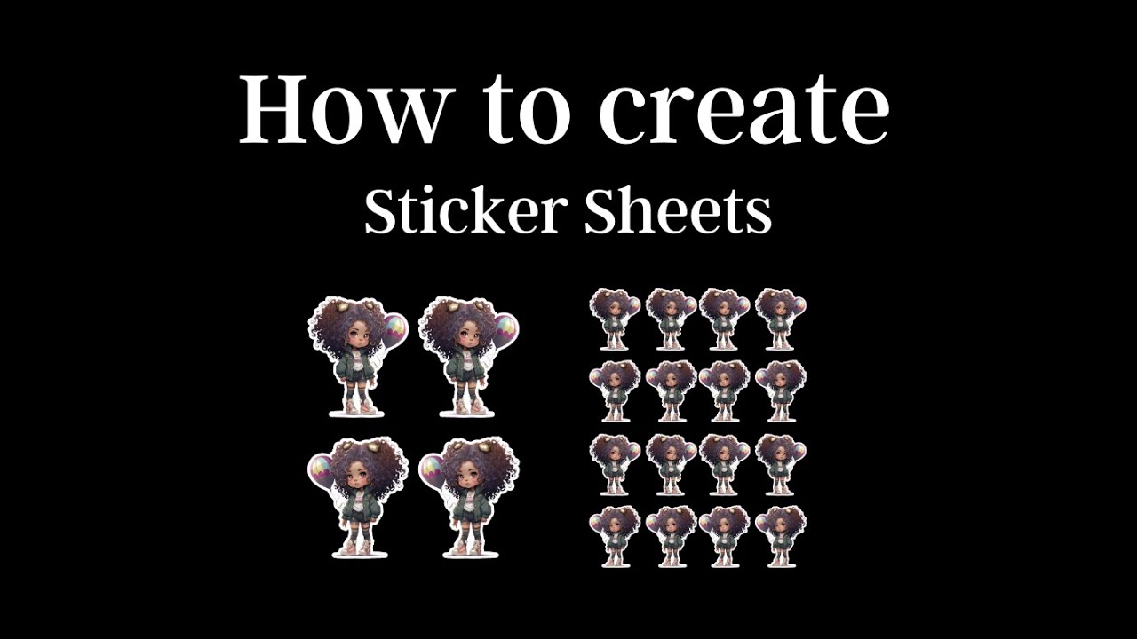 How to make a Sticker from an Illustration - in Photoshop PT2 STICKER ...