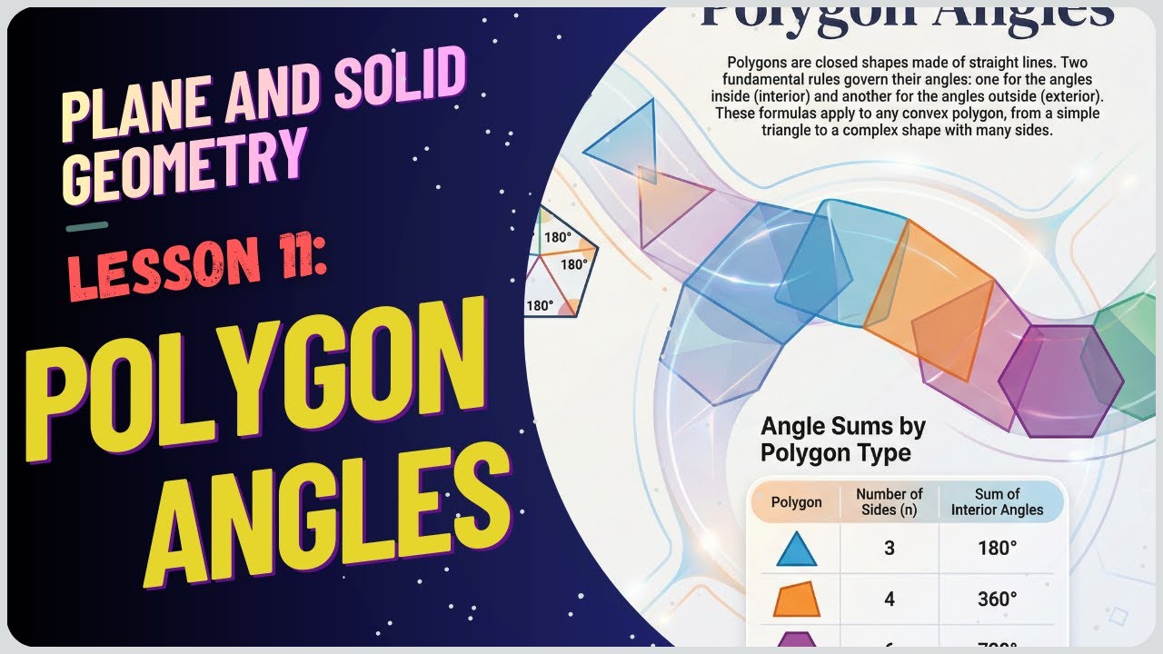 Lesson 11 | Angles of Polygon Rules | Interior & Exterior Angles ...