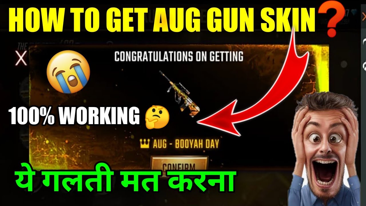 HOW TO GET FREE AUG SKIN FREE FIRE | HOW TO COMPLETE AUG STRIKE EVENT ...
