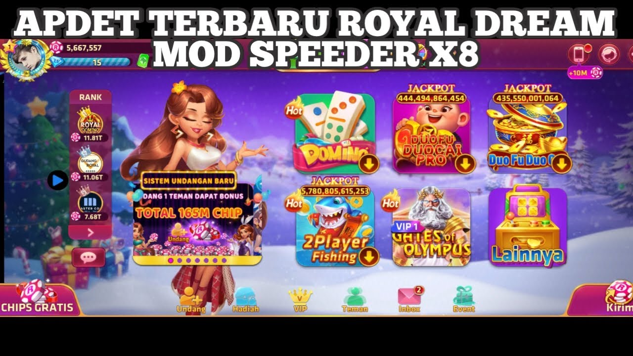 Apdet terbaru royal dream mod x8 speeder || speeder tanpa pasword - YouTube