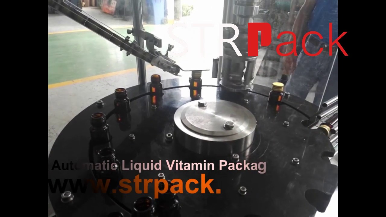 Automatic Liquid Vitamin Filling Machine Capping Machine Packaging Line ...