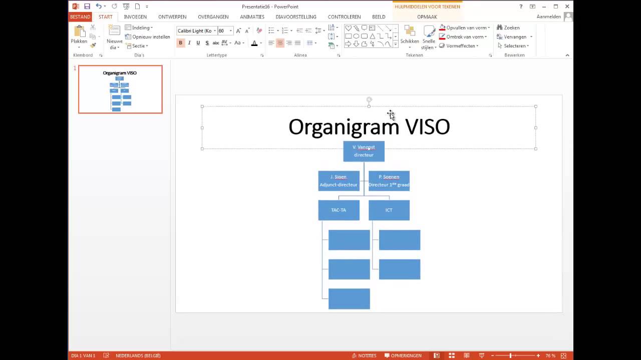 Powerpoint 2013 - Organigram viso - YouTube