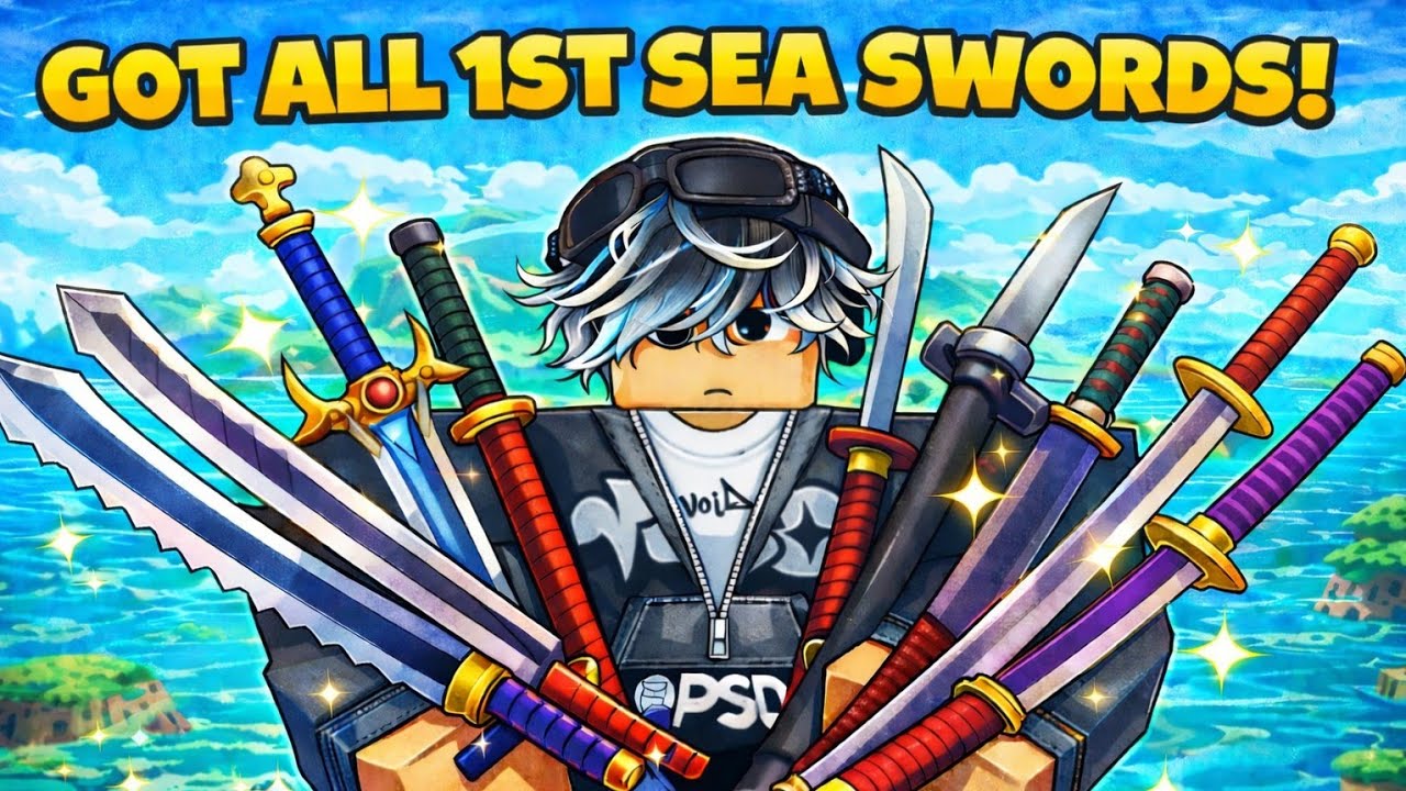 I COLLECTED ALL SWORDS IN FIRST SEA 😍|| BLOX FRUIT || ROBLOX - YouTube