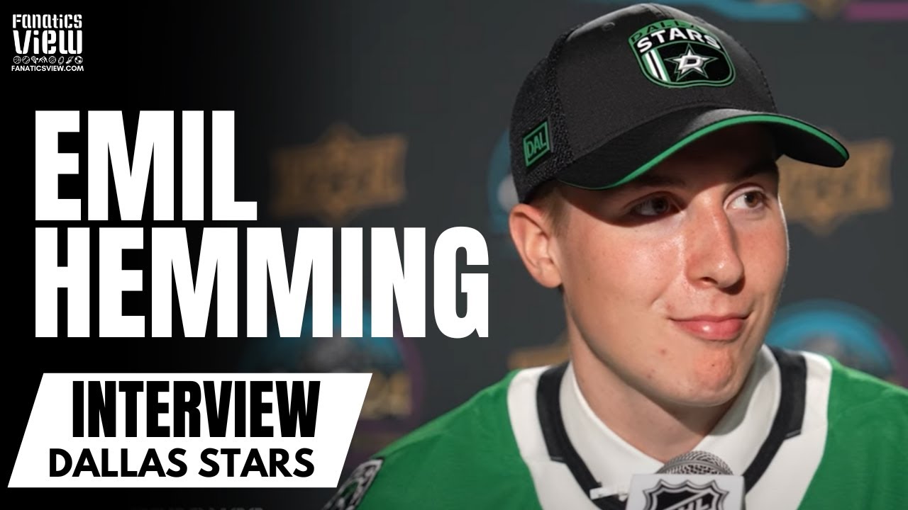 Emil Hemming Reacts to Being Drafted by Dallas Stars in First Round ...