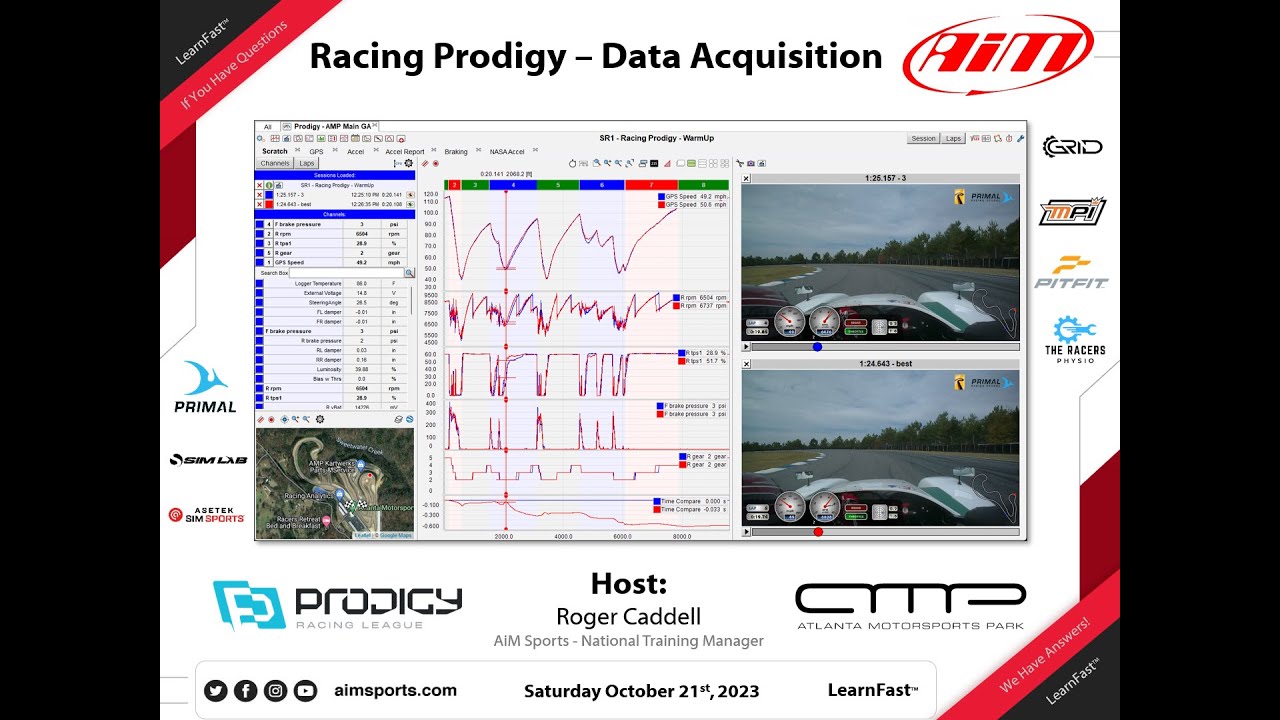 Racing Prodigy - AiM Sports Data Webinar - 10/21/2023 - YouTube