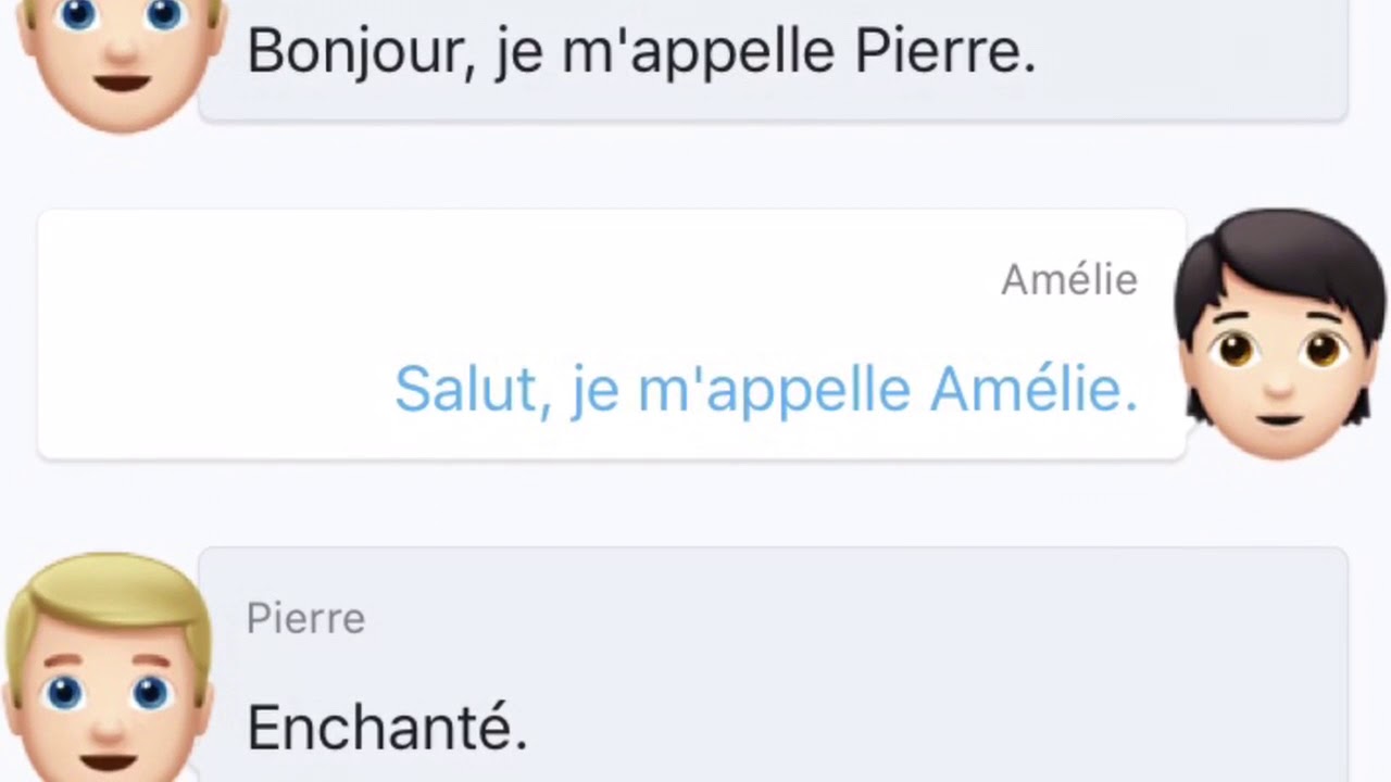 French dialogue in one minute 1 - bonjour - YouTube