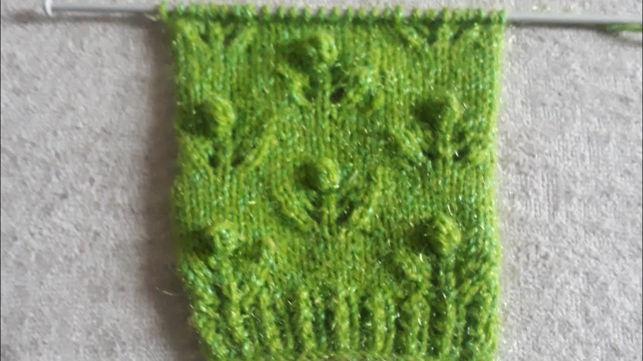 How to make a beautiful woolan sweater design with wool - YouTube