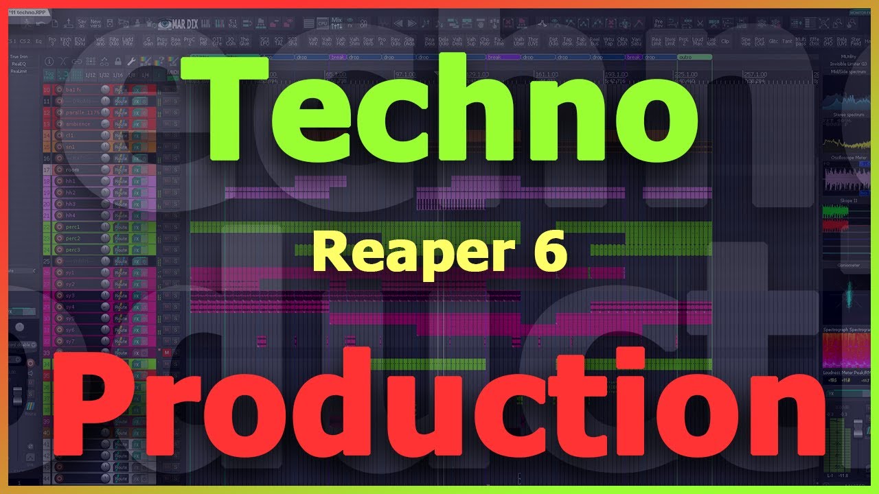 Techno in Reaper6 | Techno Production | #techno #technomusic - YouTube