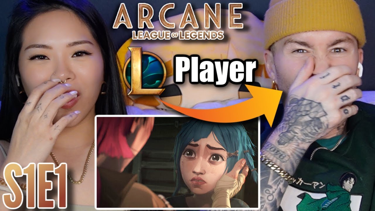 League Player & Girlfriend Watches Arcane Ep 1 - YouTube