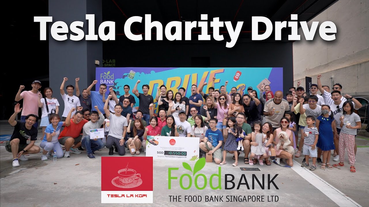 TESLA Charity Drive! (Tesla La Kopi x Food Bank Singapore) - YouTube