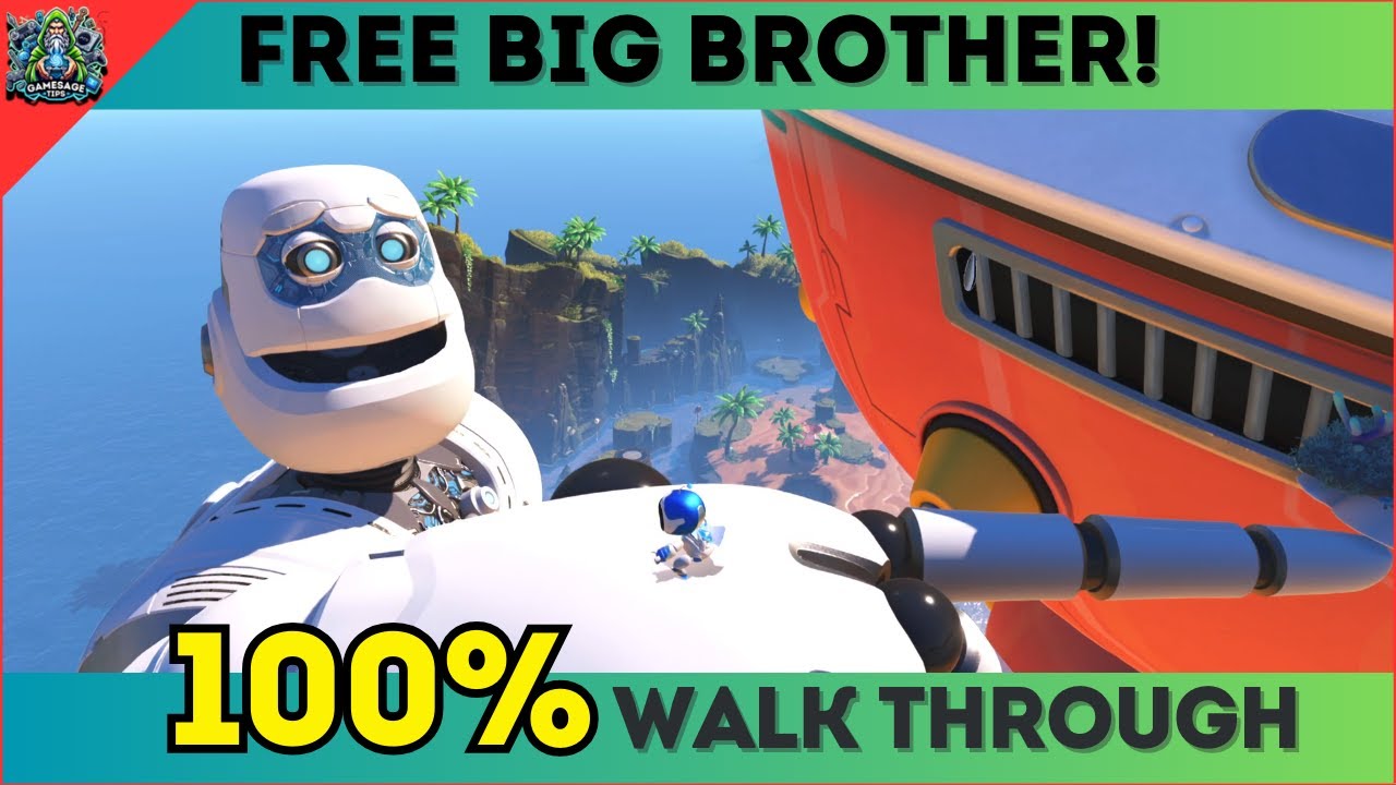 Astro Bot - Free Big Brother 100% Walkthrough | All Bots, Puzzle Pieces ...