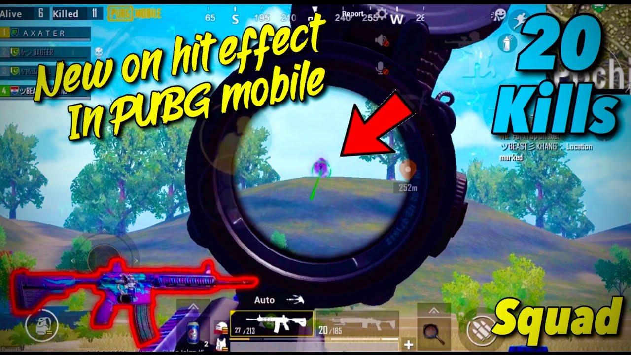 New on hit effect in pubg 20 kills || PUBG MOBILE - YouTube
