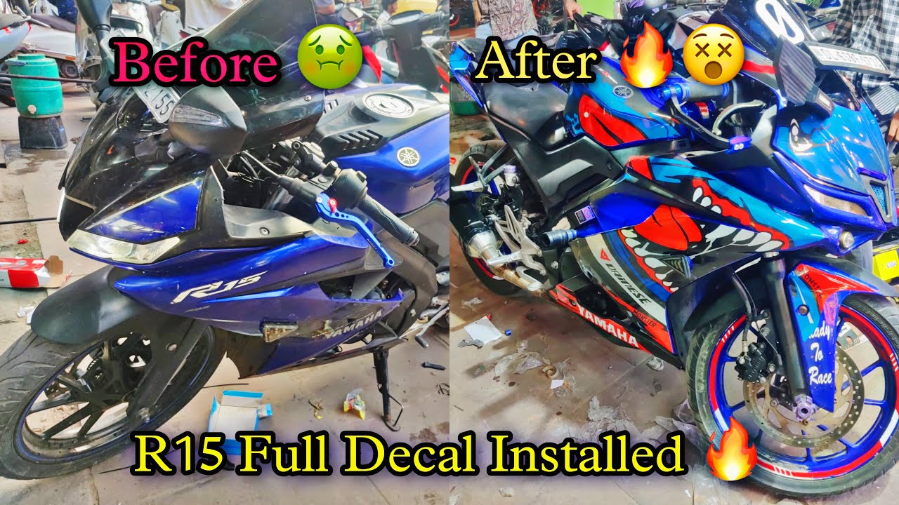 Yamaha R15 V3 Full Wrapping | Decal on R15 V3 in cheapest price ...