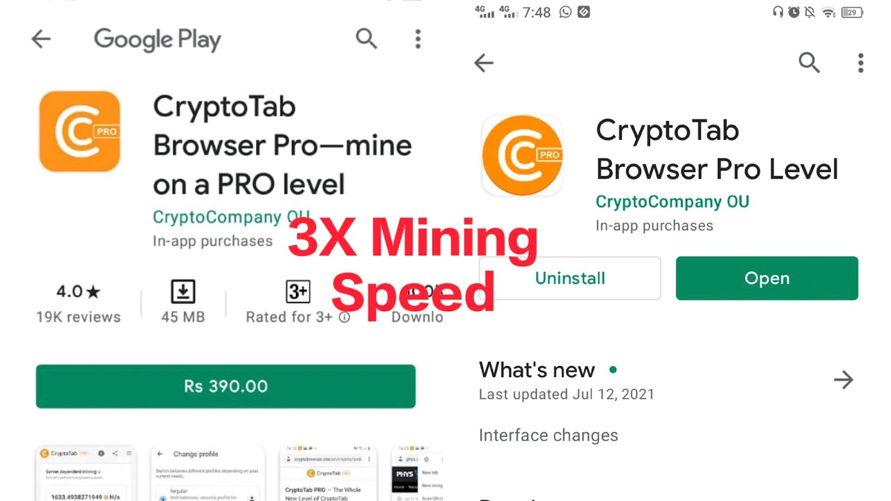 Cryptotab Browser Pro Free Earning | Bitcoin Mining With 3x speed ...