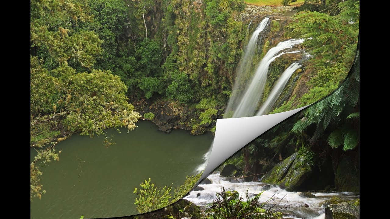 Page Curl Effect in Photoshop - YouTube