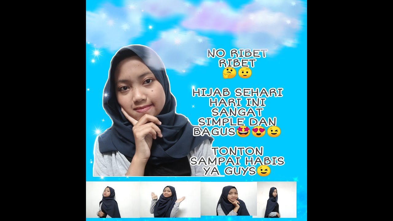 TUTORIAL HIJAB PASHMINA UNTUK SEHARI HARI ANTI RIBET SIMPEL DAN BAGUS 😍 ...