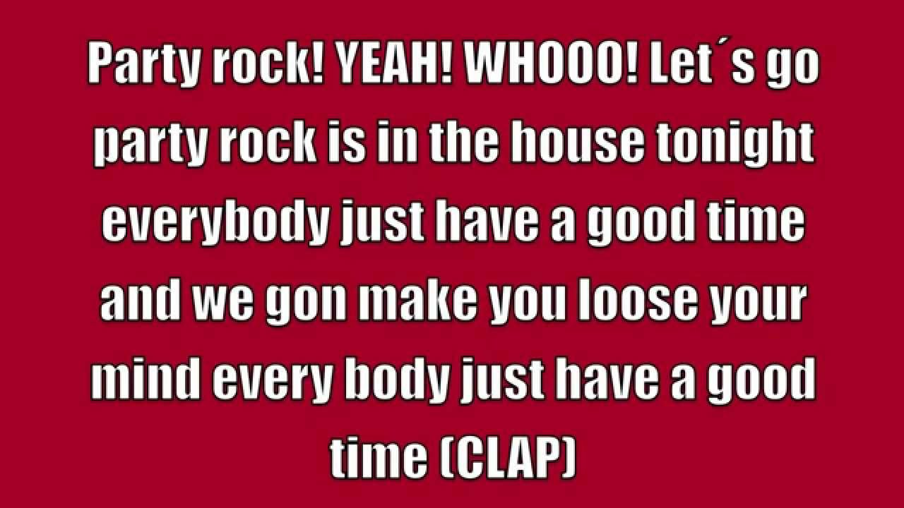 LMFAO-PARTY ROCK ANTHEM LYRICS - YouTube
