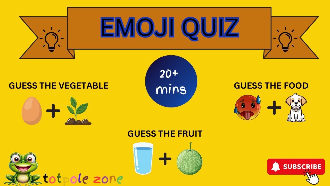 Emoji quiz challenge | Guess the word by emoji | Guess the food by ...