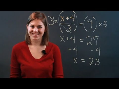 How to Multiply Two Equations by the Denominator : Fractions ...