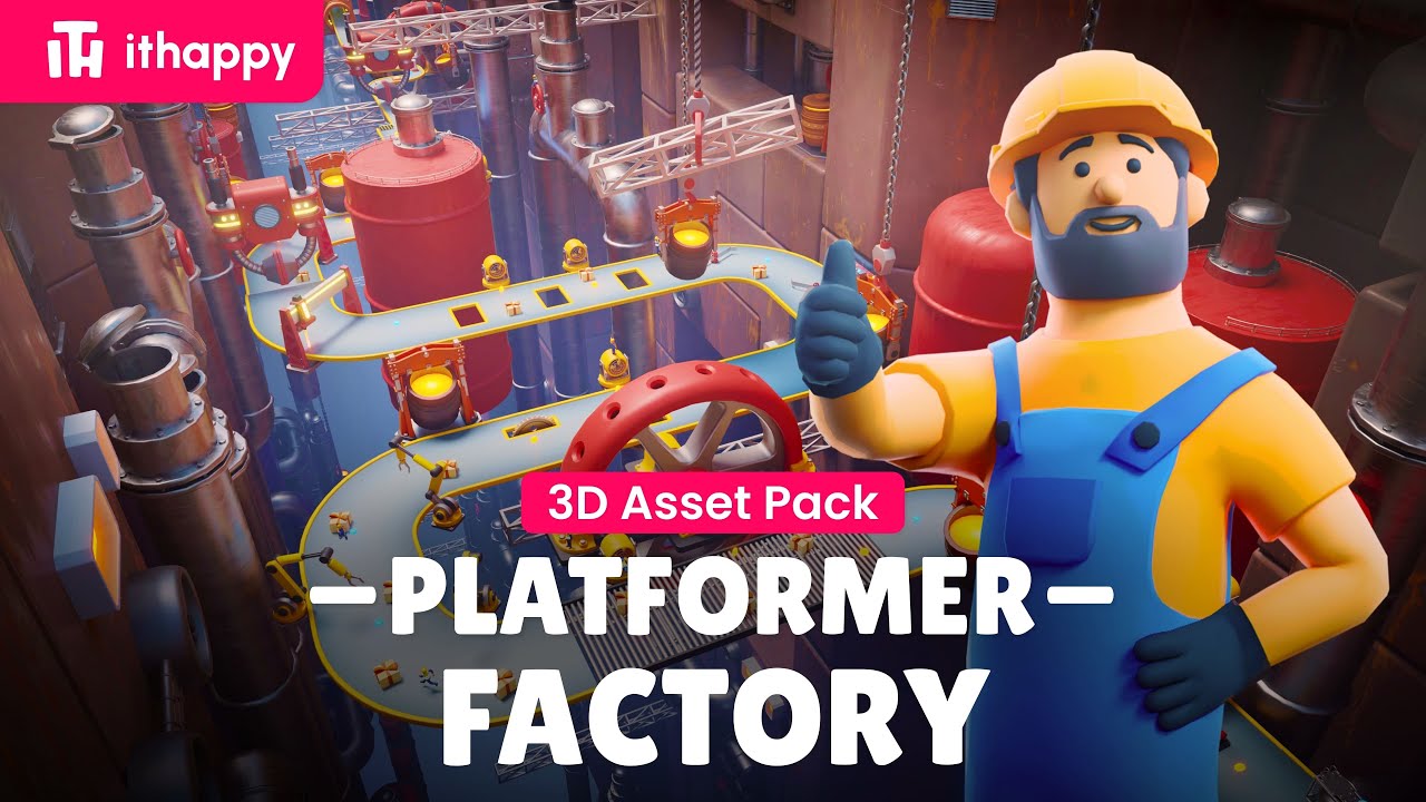 Platformer 15 Factory - 3D Asset Pack for Games - YouTube