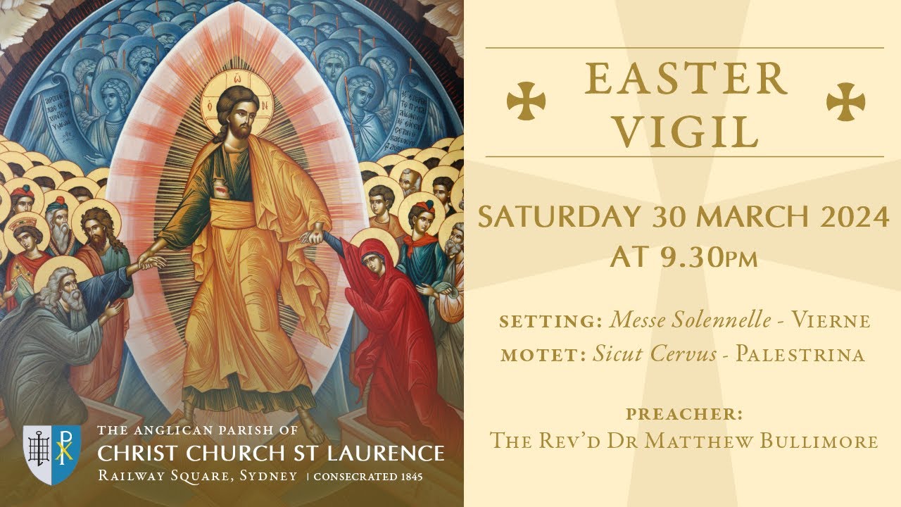 Easter Vigil - Blessing of the New Fire & Paschal Vigil (Saturday 30 ...