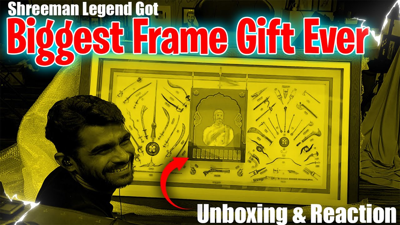 Shreeman Legend Got Biggest Frame from Fan 🔥 - YouTube