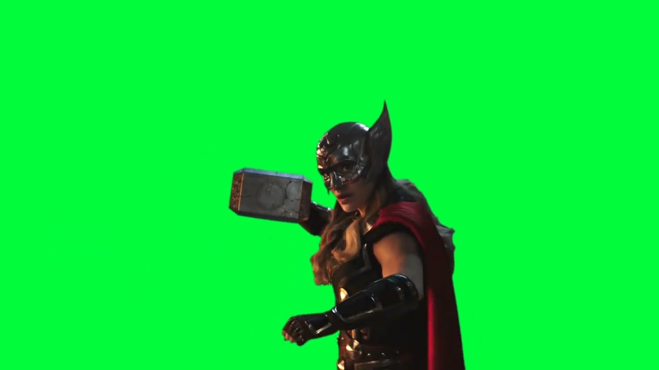 Jane Foster Thor - Green Screen - YouTube