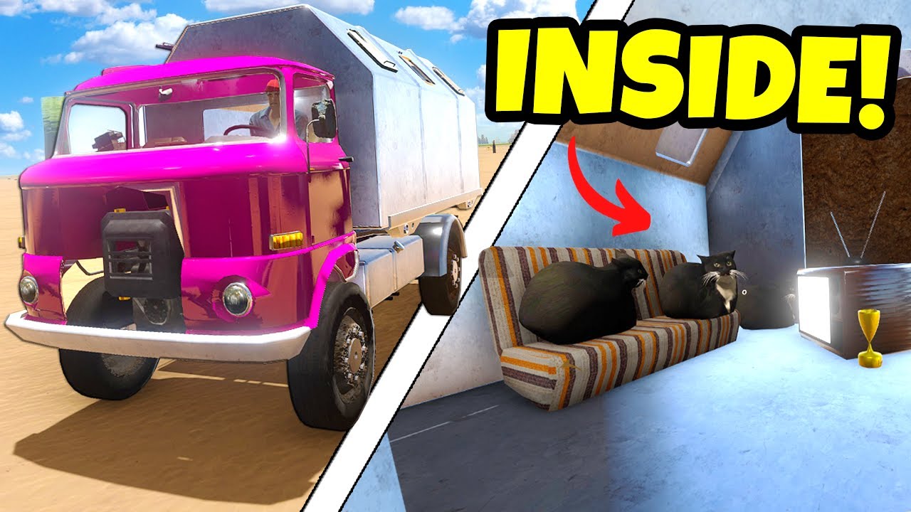 I Made a CAT APARTMENT in My Truck For DINGUS CAT in The Long Drive ...