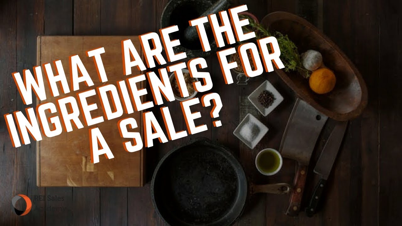 What Are The Ingredients For a Sale? - John Martinez Sales Training ...