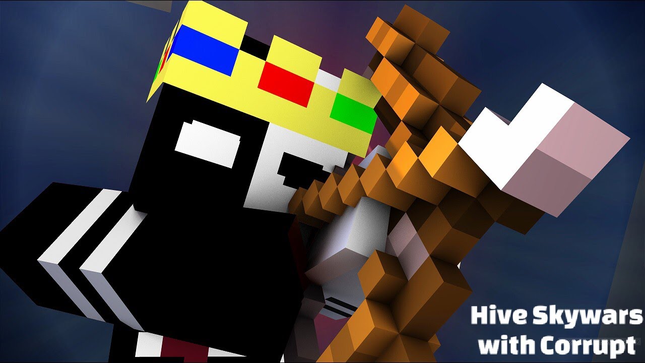 Playing Hive Skywars With Corrupt (Minecraft PvP) - YouTube