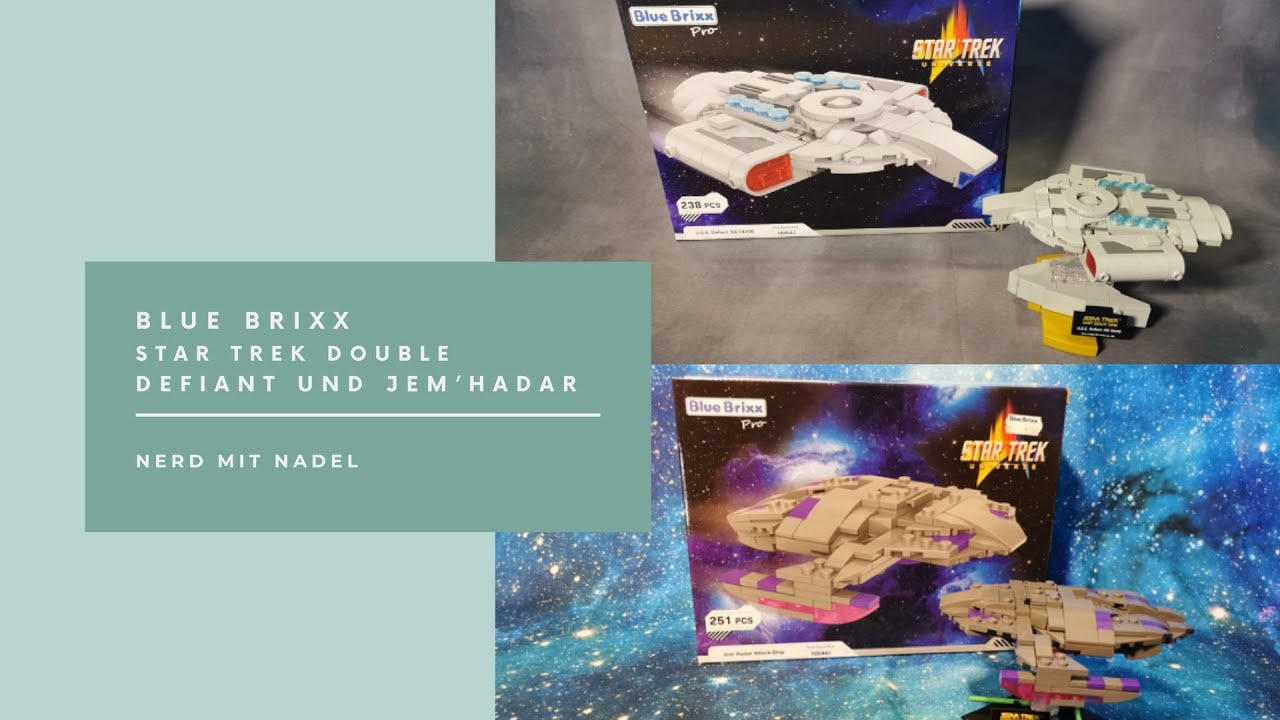 Star Trek DS 9 Blue Brixx Raumschiffe - Defiant und Jem'Hadar - YouTube