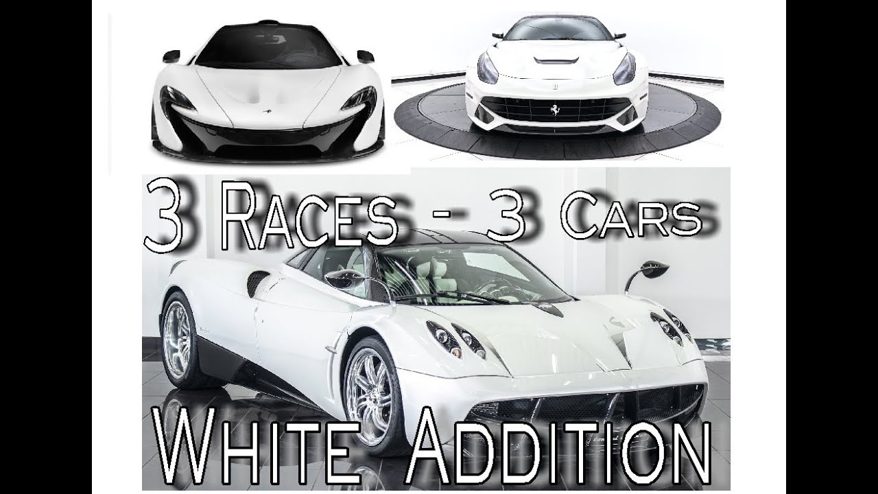 Need For Speed White Addition McLaren P1, Ferrari F12, Pagani Huayra ...