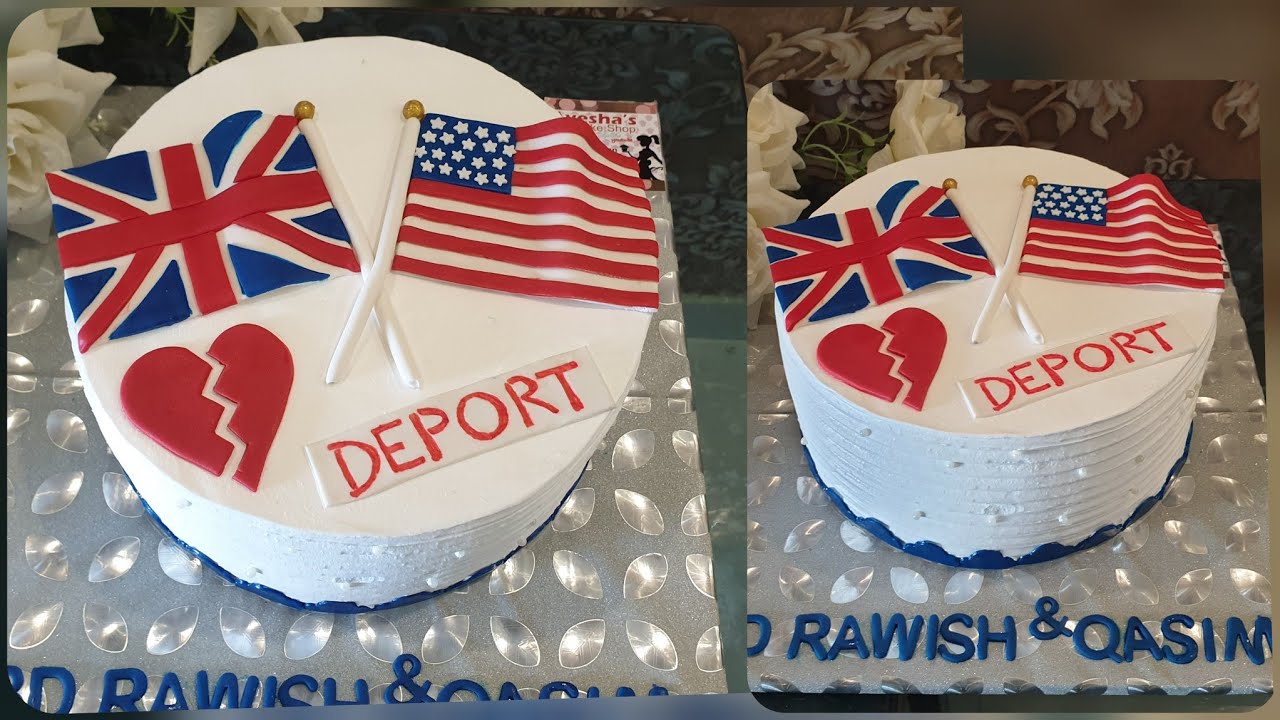 UK,US Flag Cake Tutorial / How to Makes UK and US Flags in Fondant ...