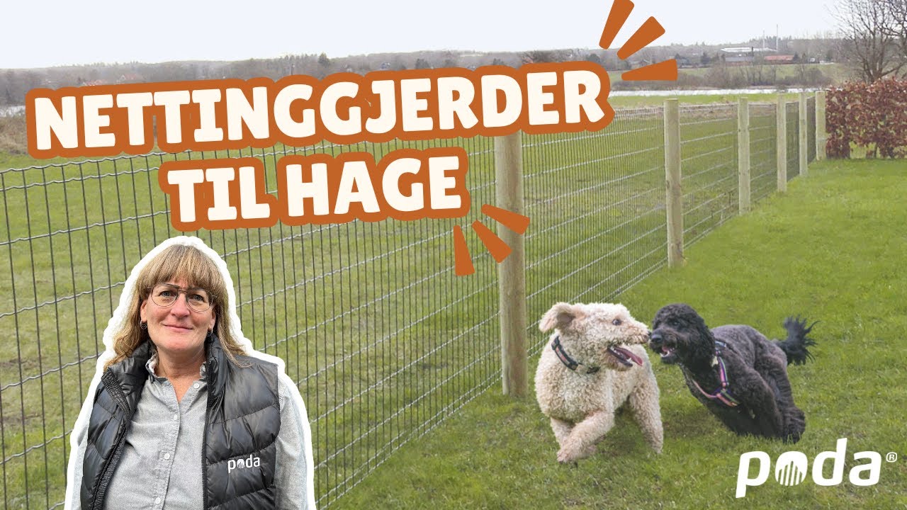 Nettinggjerde for hagen | Poda Gjerder - YouTube