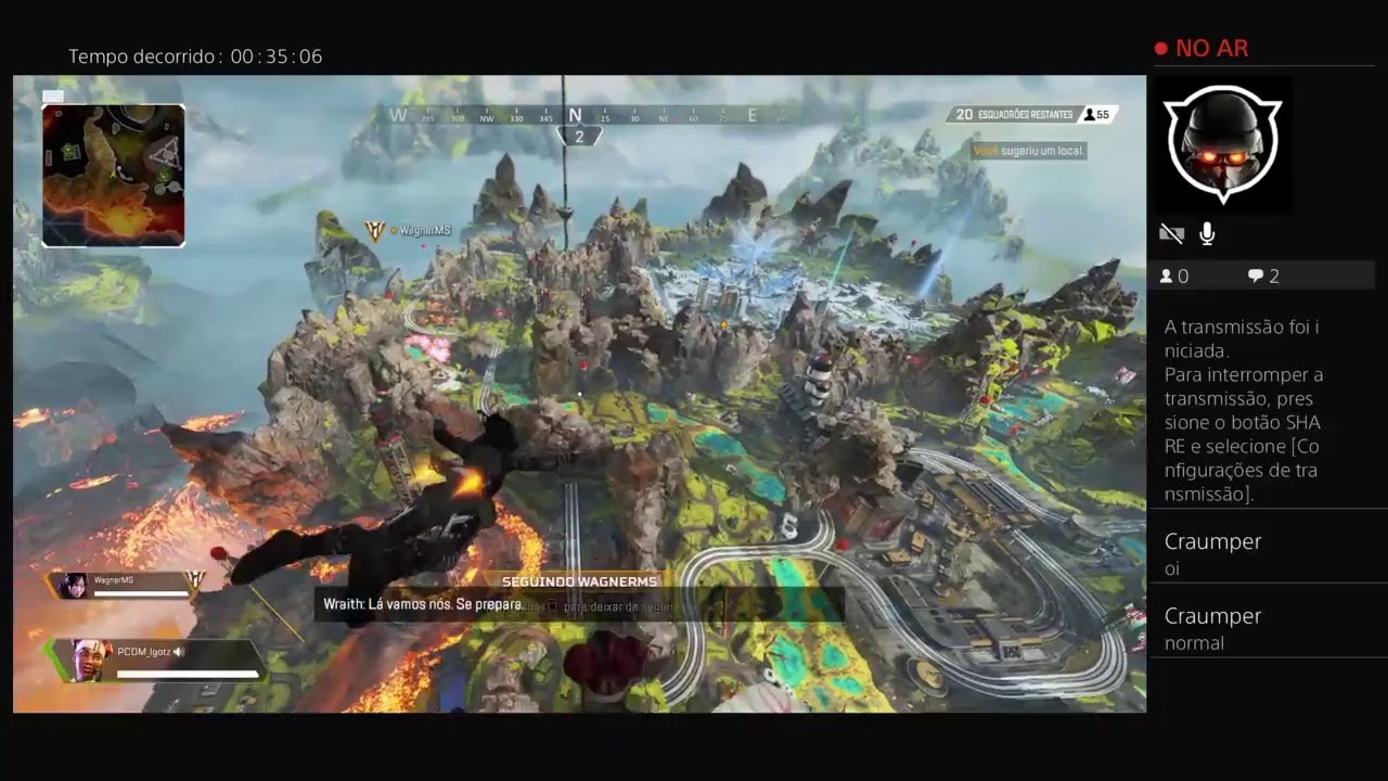 Primeira live de apex do canal cola ai galera - YouTube