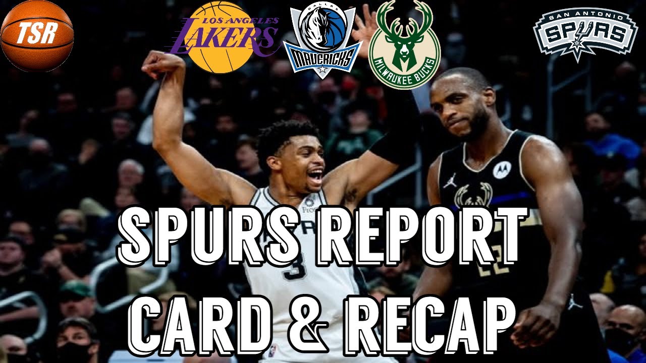 San Antonio Spurs Recap & Report Card Week 2 - YouTube