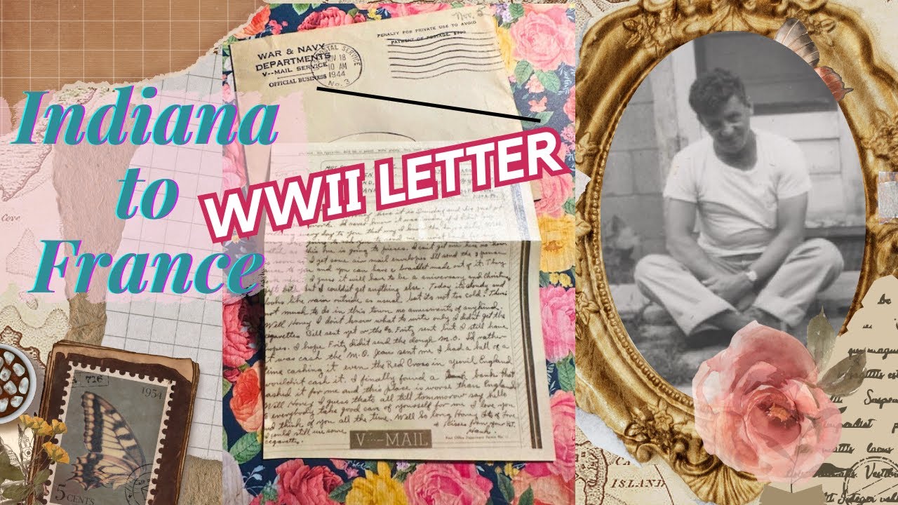 WWII War Letter Found! / Indiana USA to Beadeaux France - YouTube