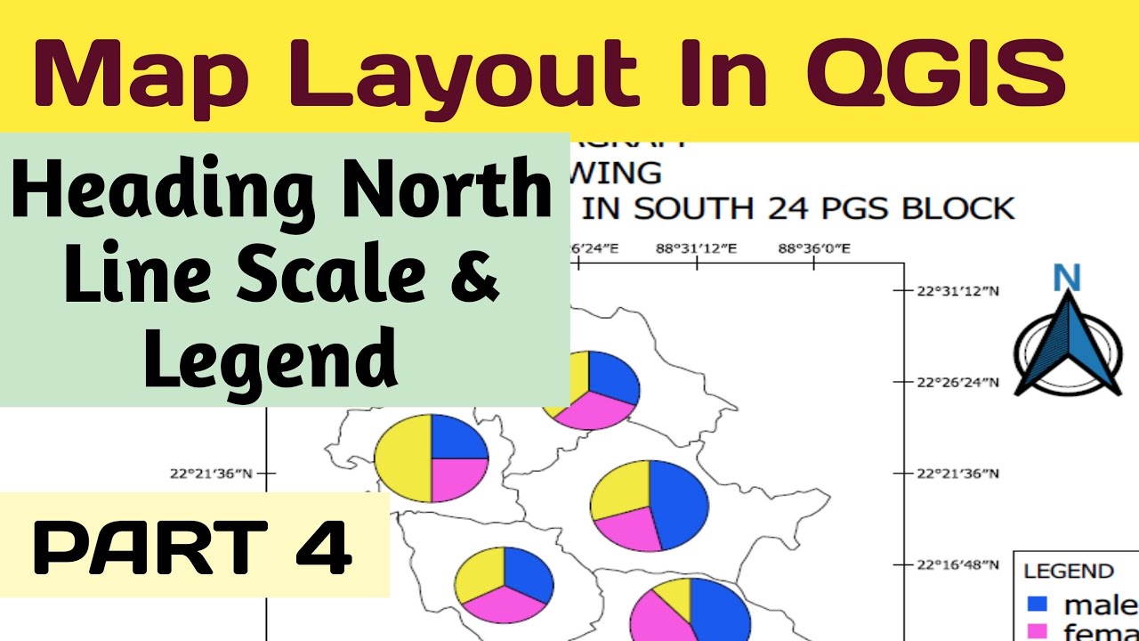 Map Layout In QGIS/Heading/North Line/Scale/Legend/Grid#ROYGEOGRAPHY ...