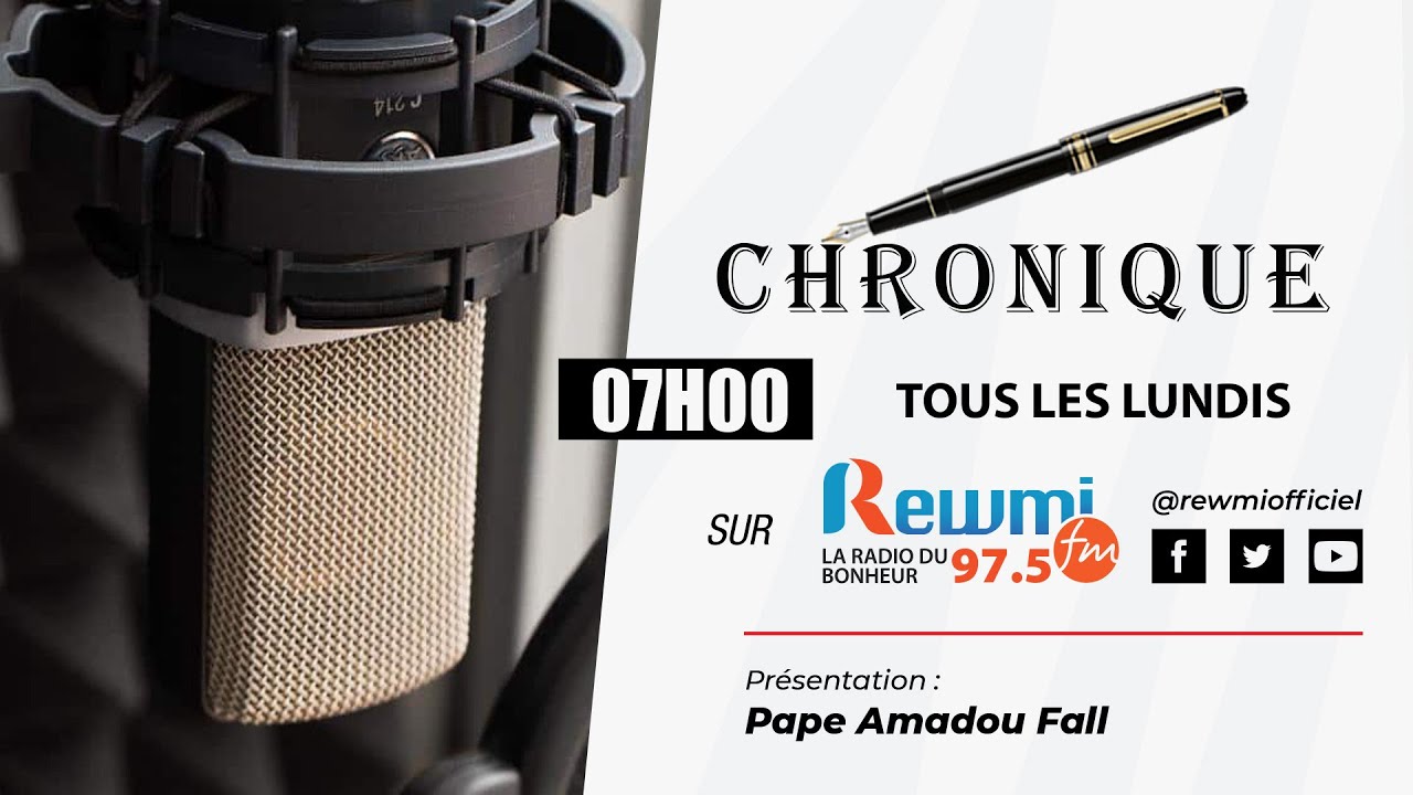 Chronique Amadou Fall «Colonisation» 19 Aout 2024 Fr…Rewmi Officiel ...