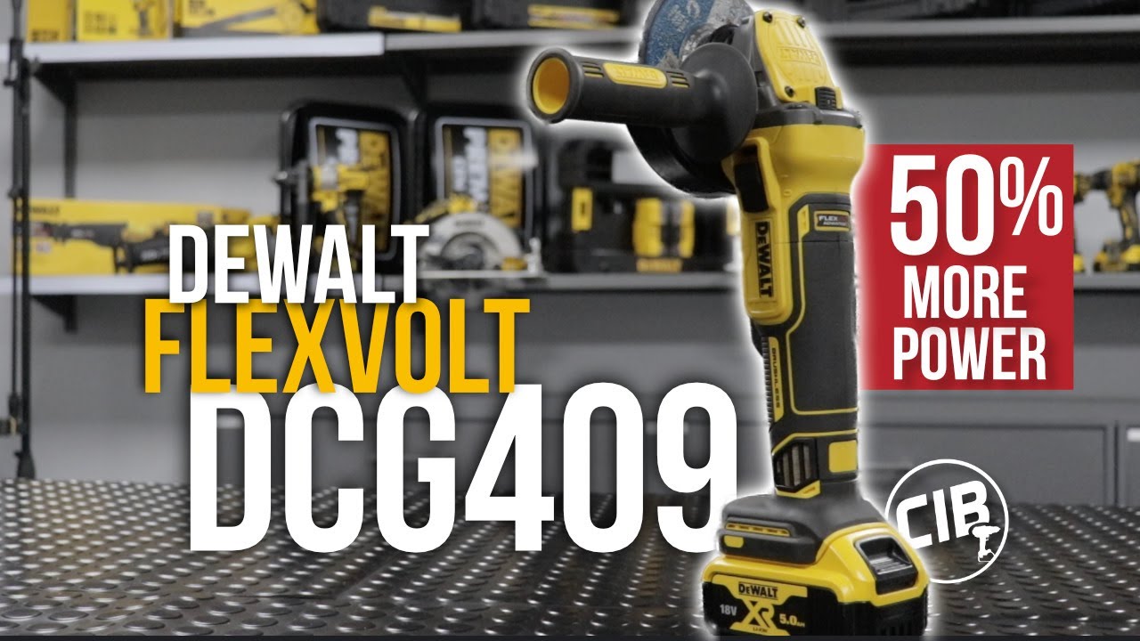 DEWALT 18V Brushless Flexvolt Advantage Angle Grinder | DCG409NT - YouTube