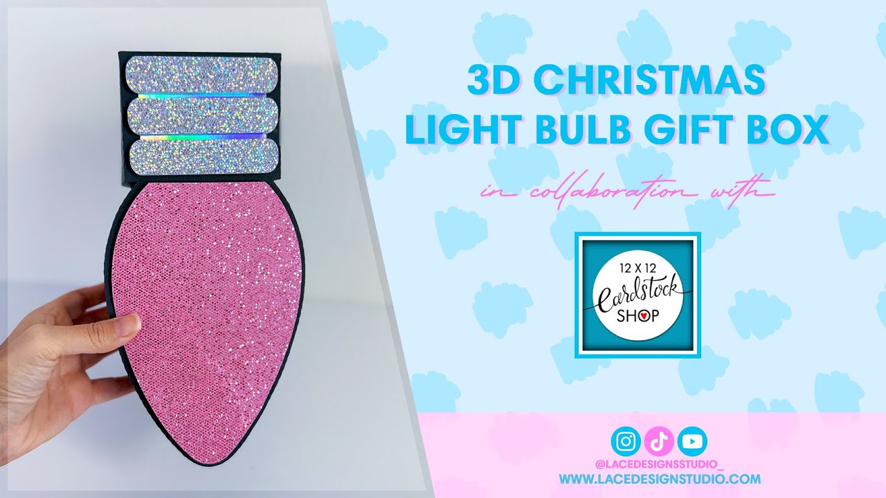 Christmas Light Bulb 3D Box #3dcraft #christmas #christmascrafts - YouTube