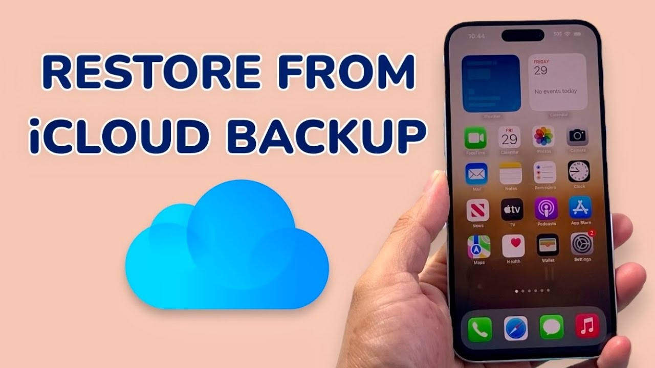 How To Restore Your iPhone From An iCloud Backup - YouTube